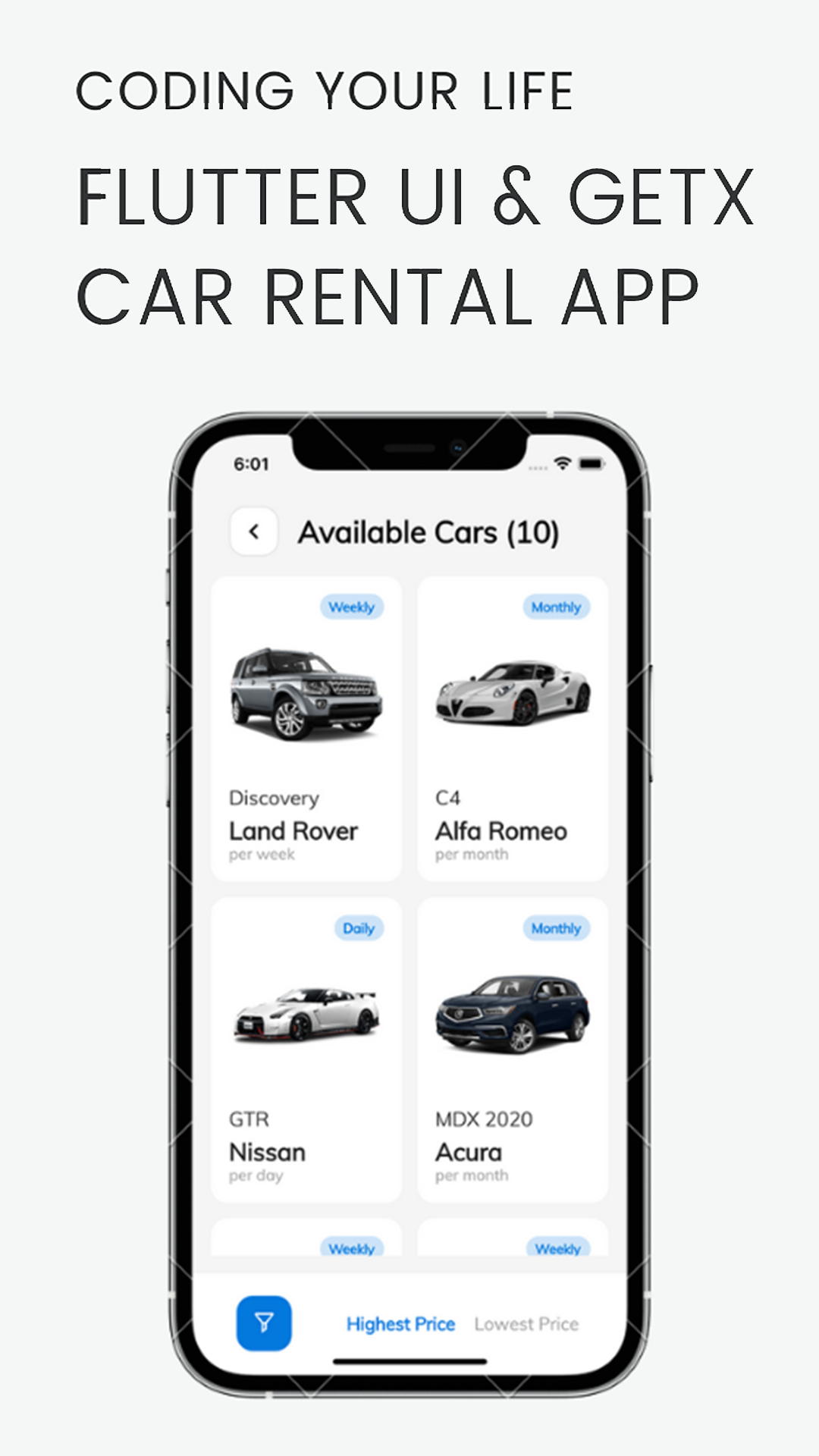 Car Rental App v2.1 - Flutter UI Kit using GetX Car Rental App v2.1 - Flutter UI Kit using GetX